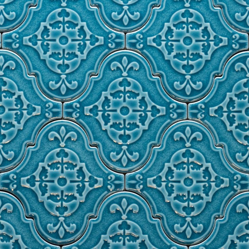 Rossetto Tiles | Arabesca Chinois Blue Pattern 2