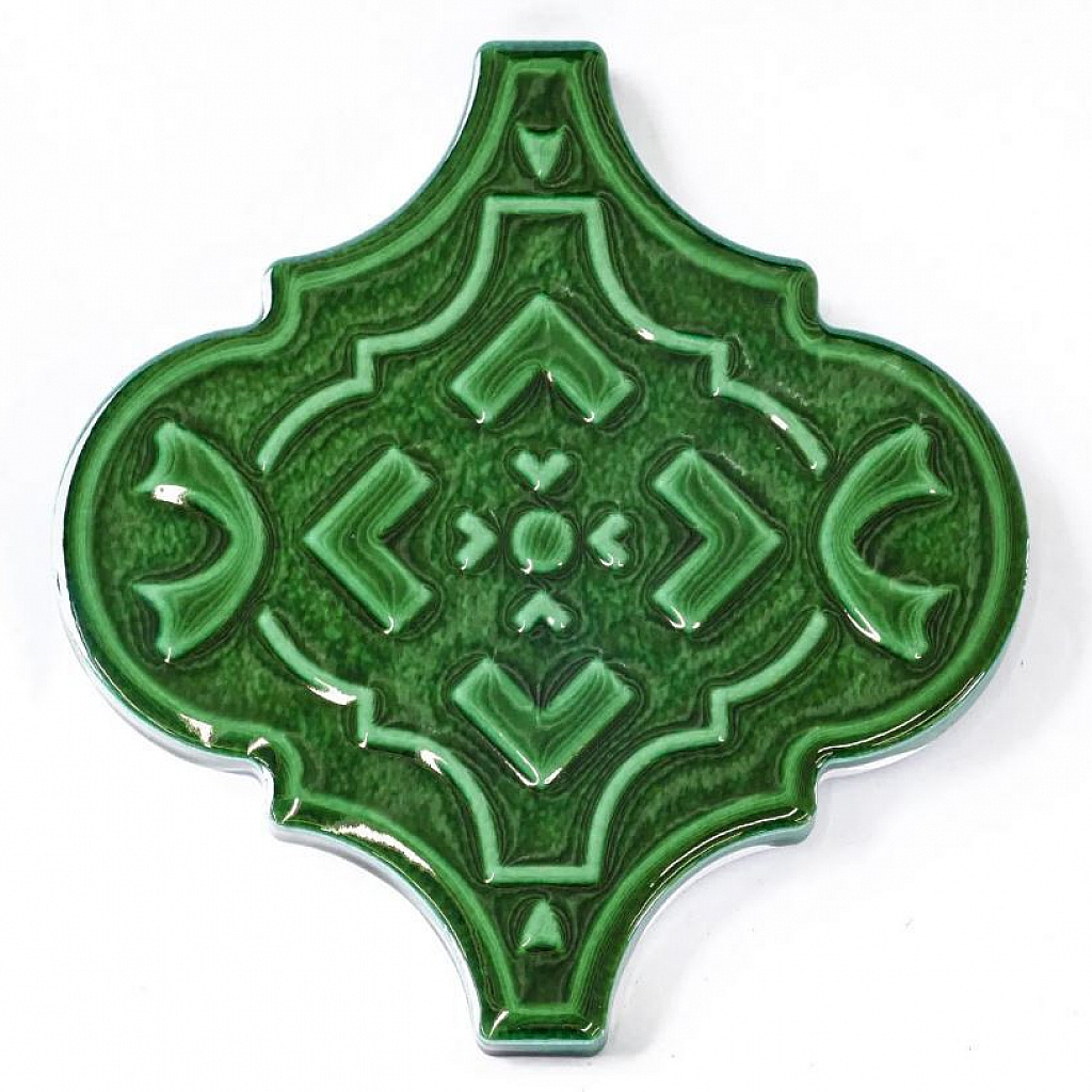 Rossetto Tiles | Arabesca Heritage Green Pattern 1