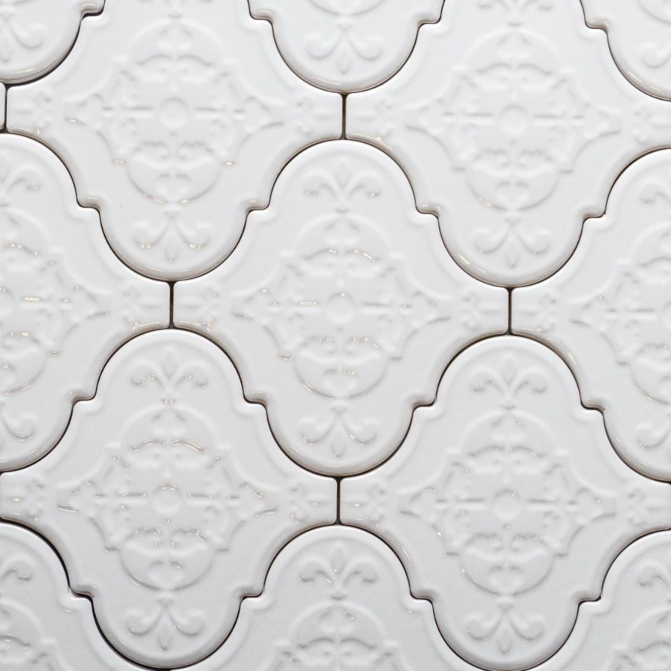 Rossetto Tiles | Arabesca White Pattern 2
