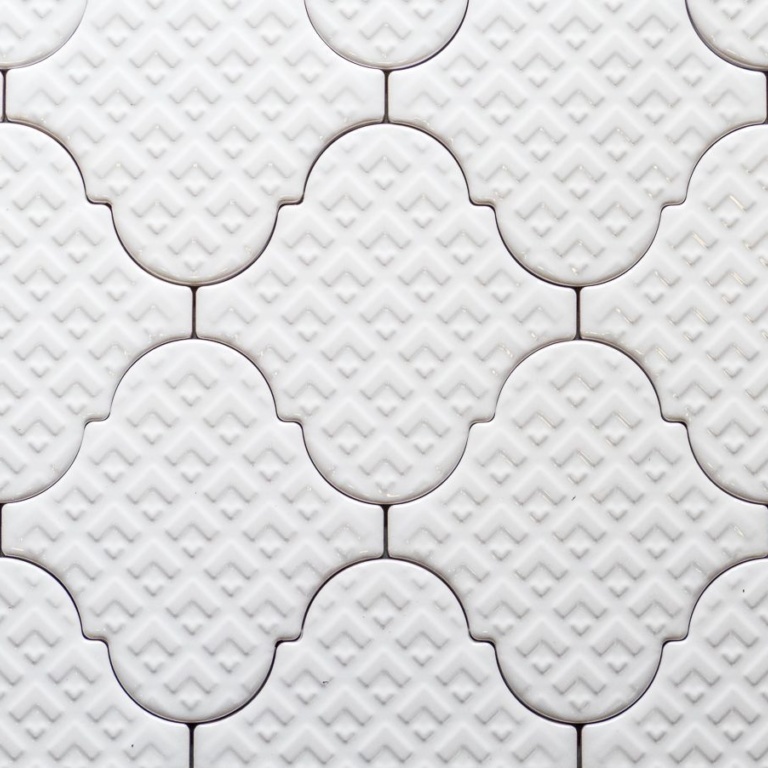 Rossetto Tiles | Arabesca White Pattern 3