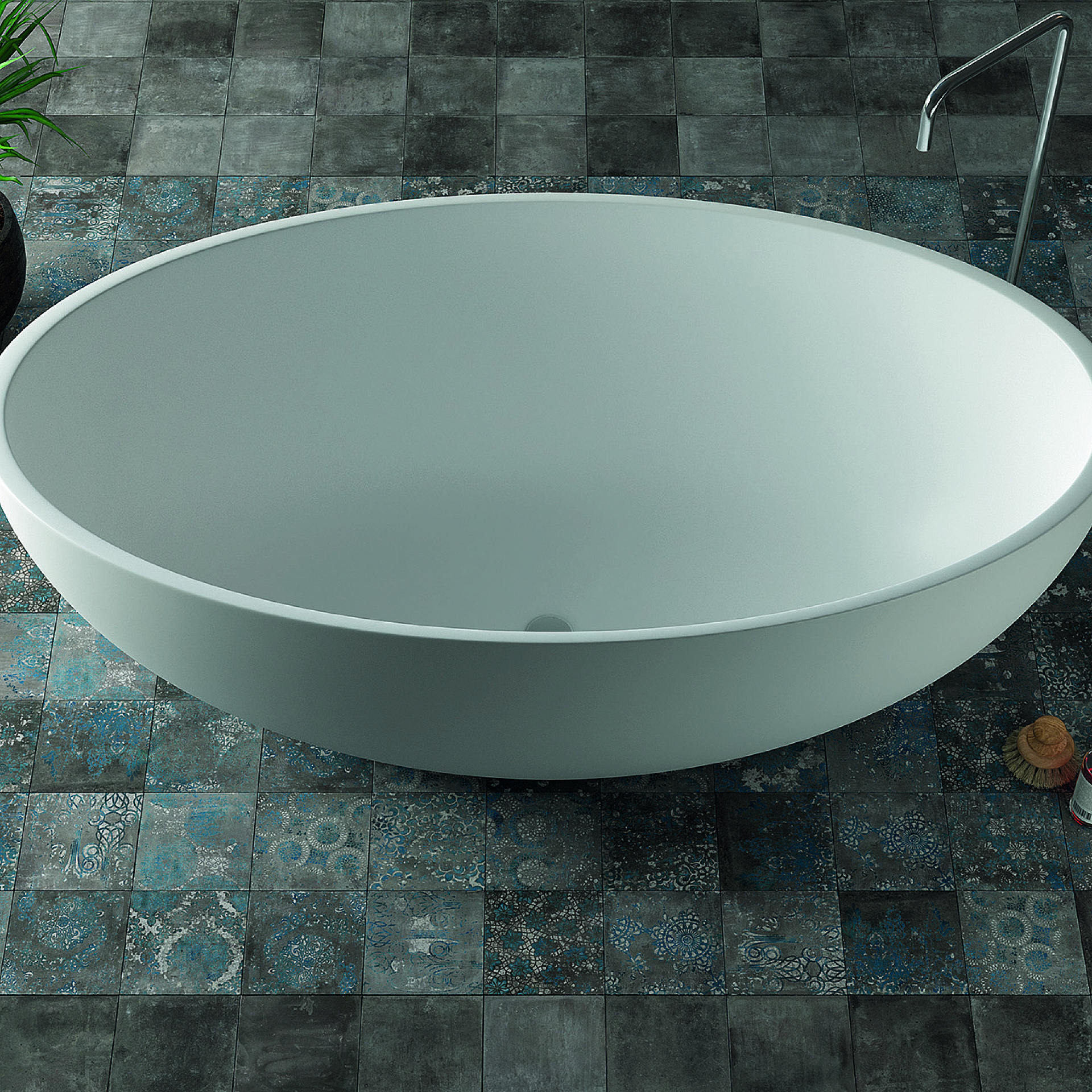 Rossetto Tiles | Chateau Graphite Decor Mix