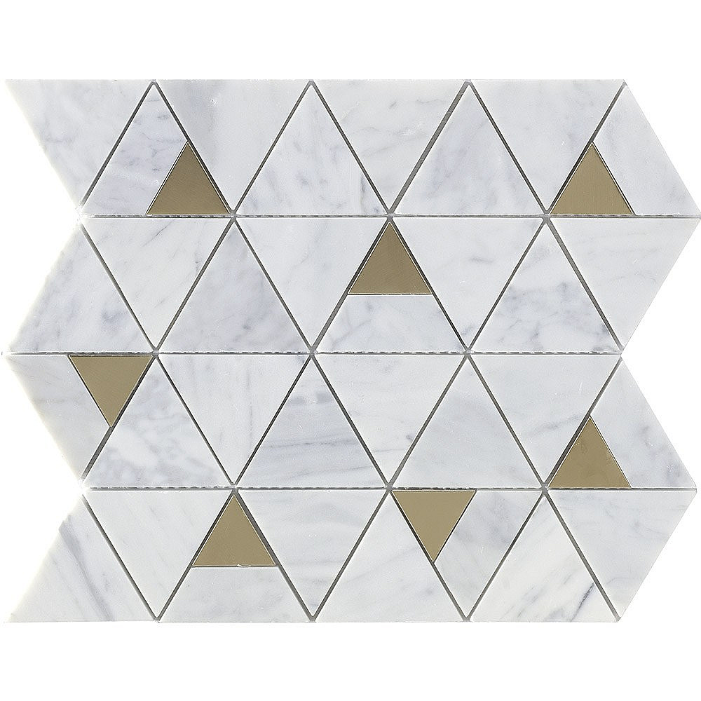 Rossetto Tiles | Deco Pyramid Carrara